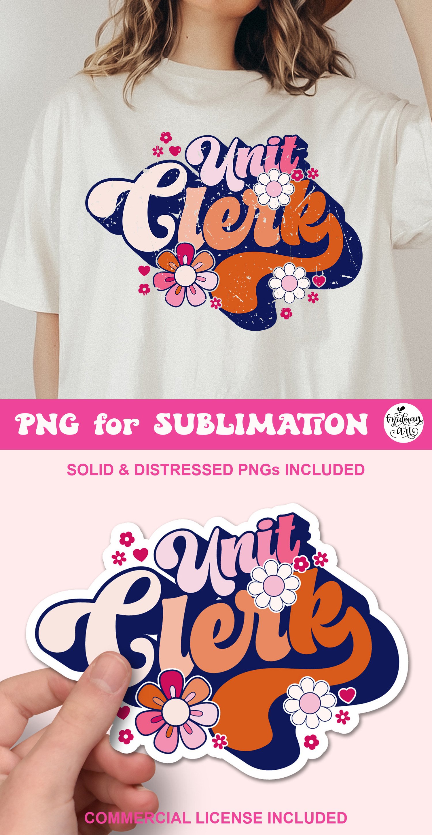 Retro Unit Clerk PNG, Occupation sublimation (2727026)