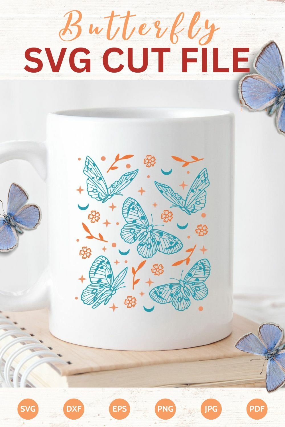 Butterfly Pattern Cut File| Flying Butterflies SVG