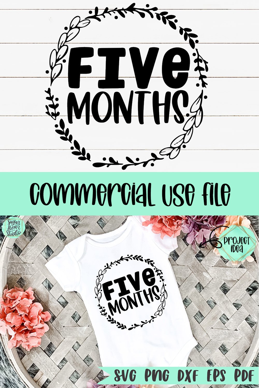 Five Months | A Baby SVG