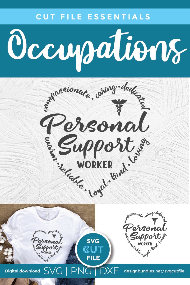 Personal Support Worker svg for Cricut