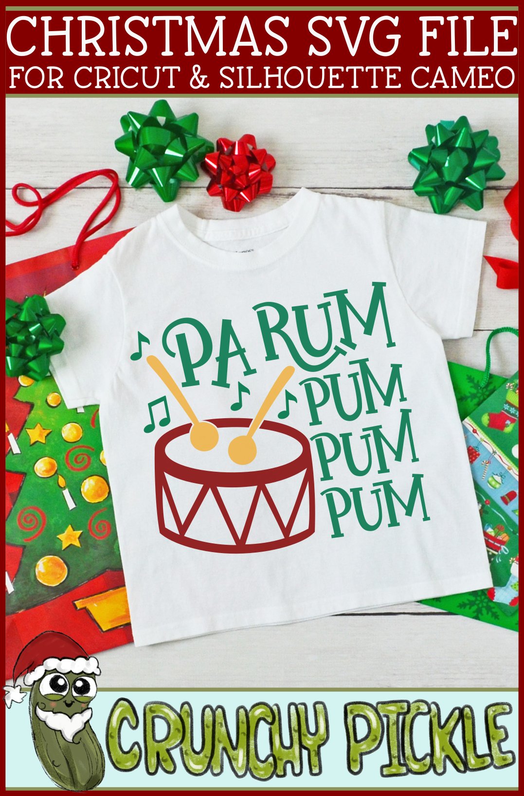 Pa Rum Pum Pum Pum Christmas SVG File