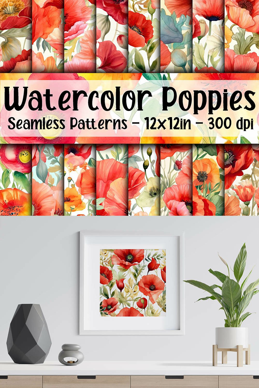 Seamless Cherry Blossoms Digital Paper