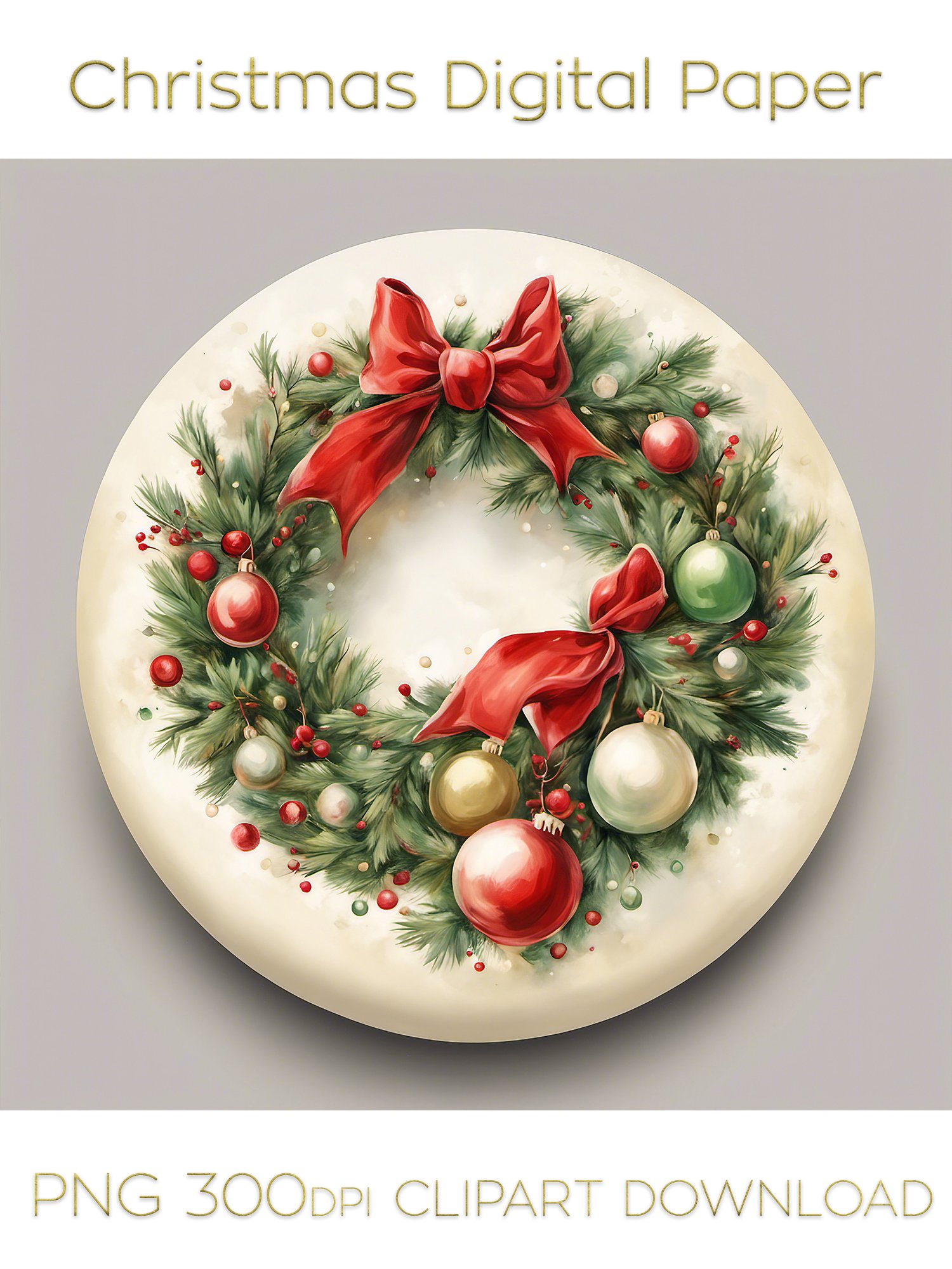 Christmas Clipart PNG Digital Paper background (2809407)