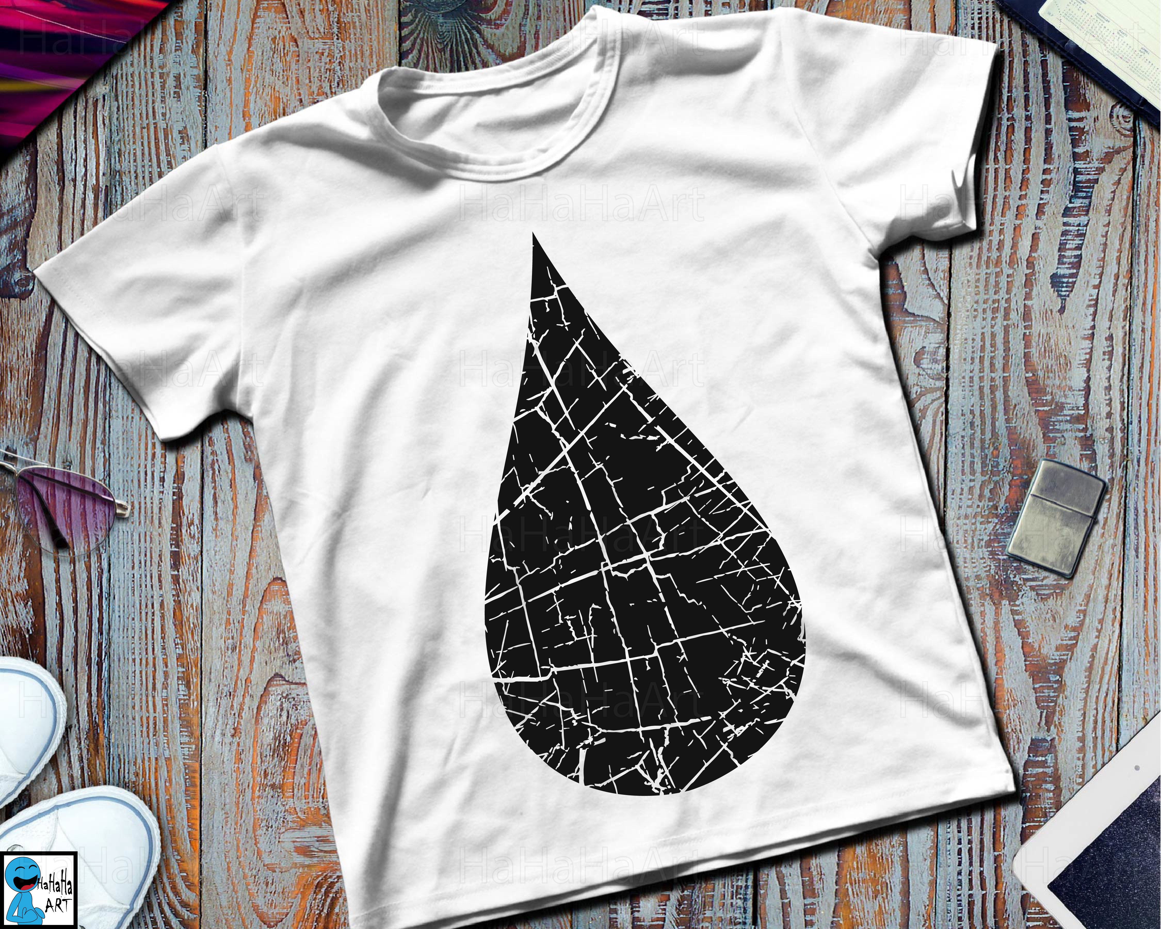 Distress Blood Drop - Clip art / Cutting Files (1095423)