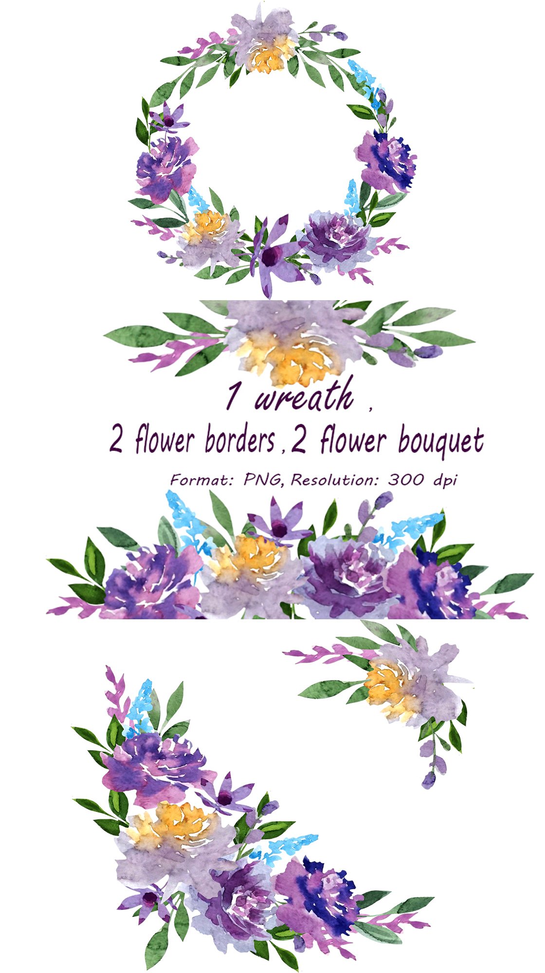 Peonies Watercolor Wreath Border Corner