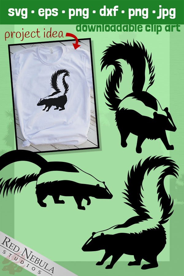 Striped Skunk SVG Bundle - Woodland Animals Set