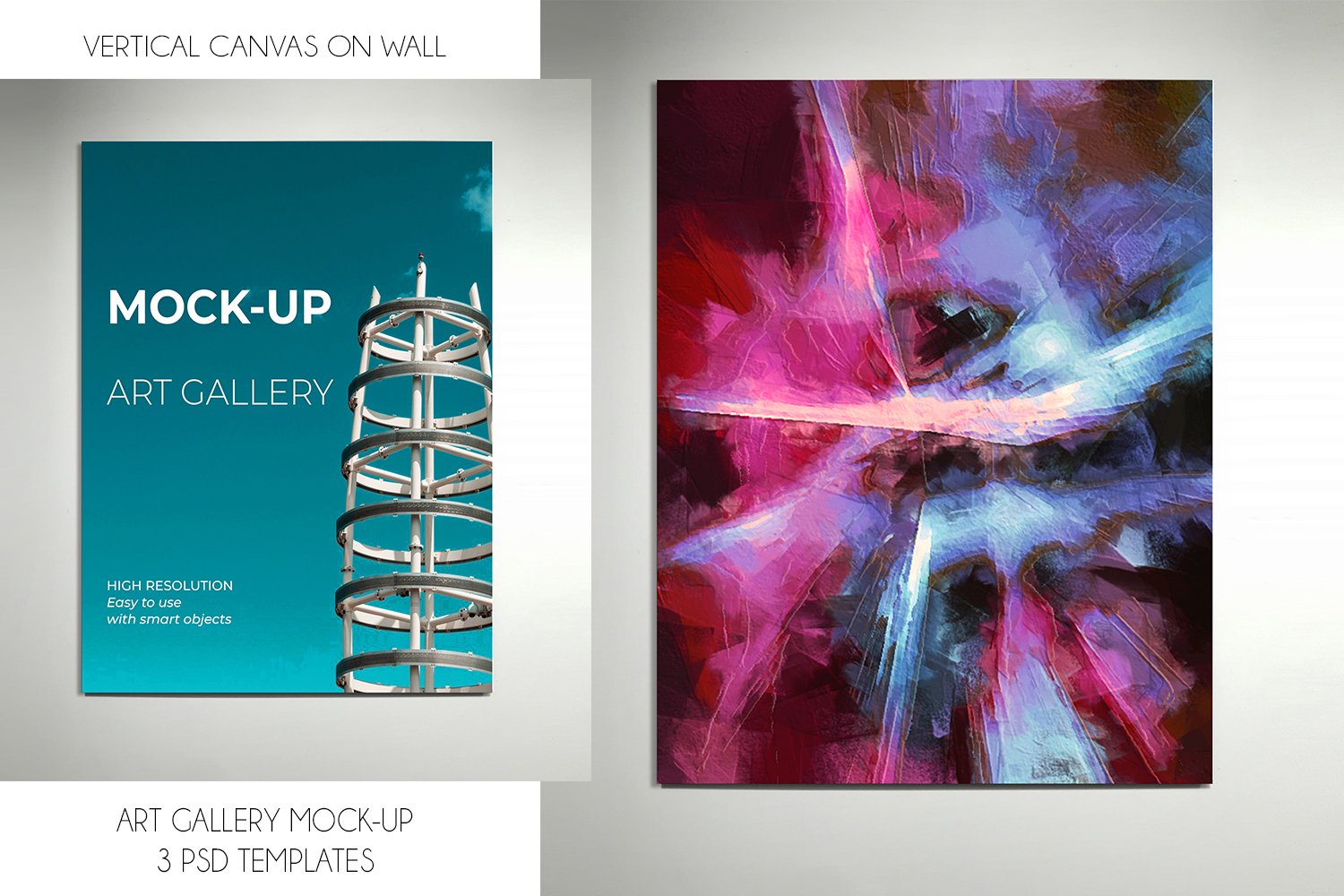 Art Gallery Mock-Up | 3 PSD Templates Vol. 2