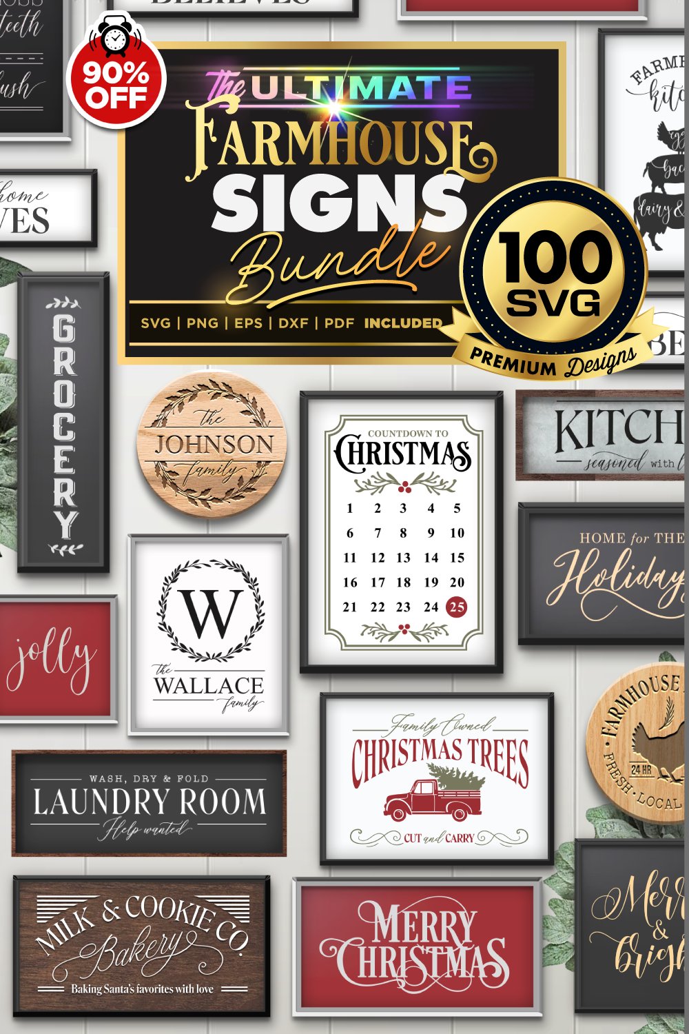 100 Farmhouse signs bundle All Occasion