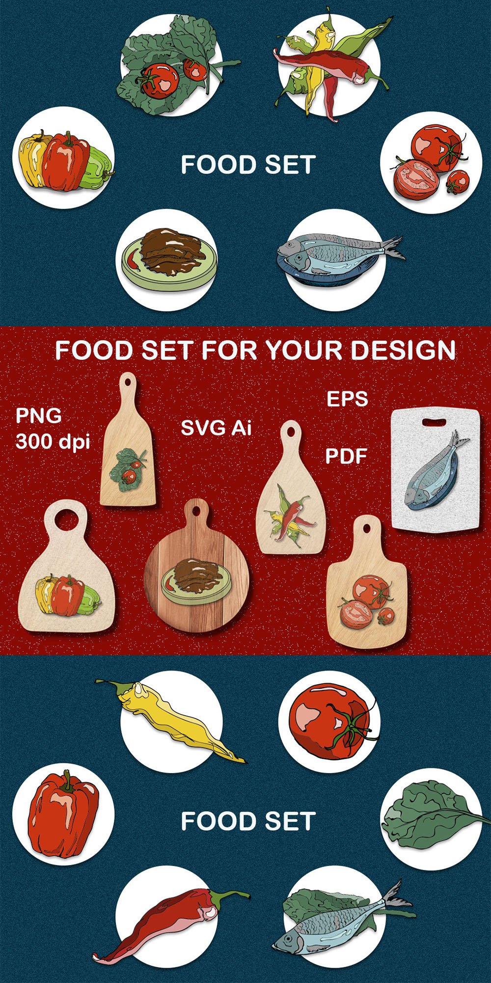 Food set for your design