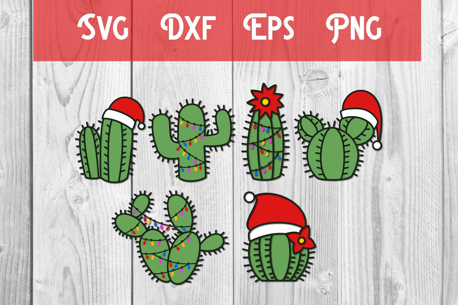 Christmas Cactus Svg Christmas Cut File