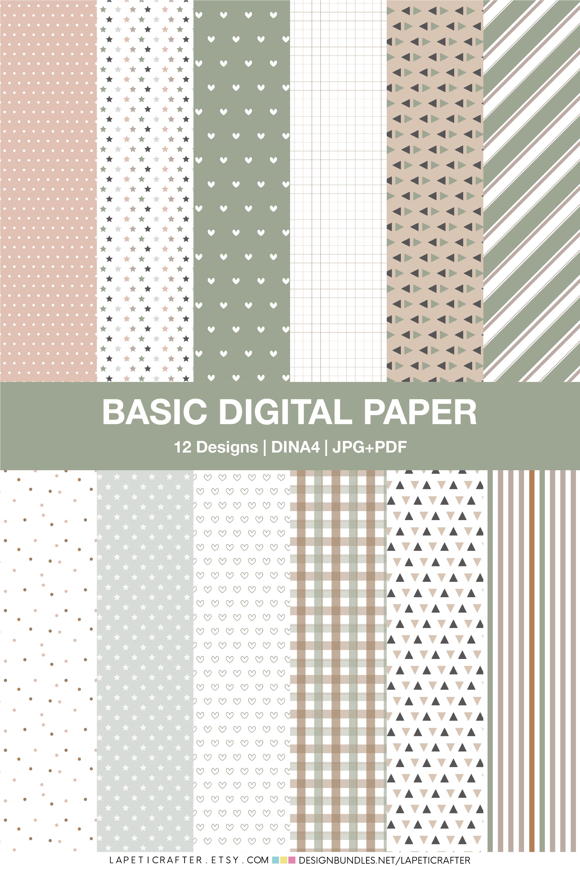 Abstract Digital Paper Pack | Printable Scrapbook Paper