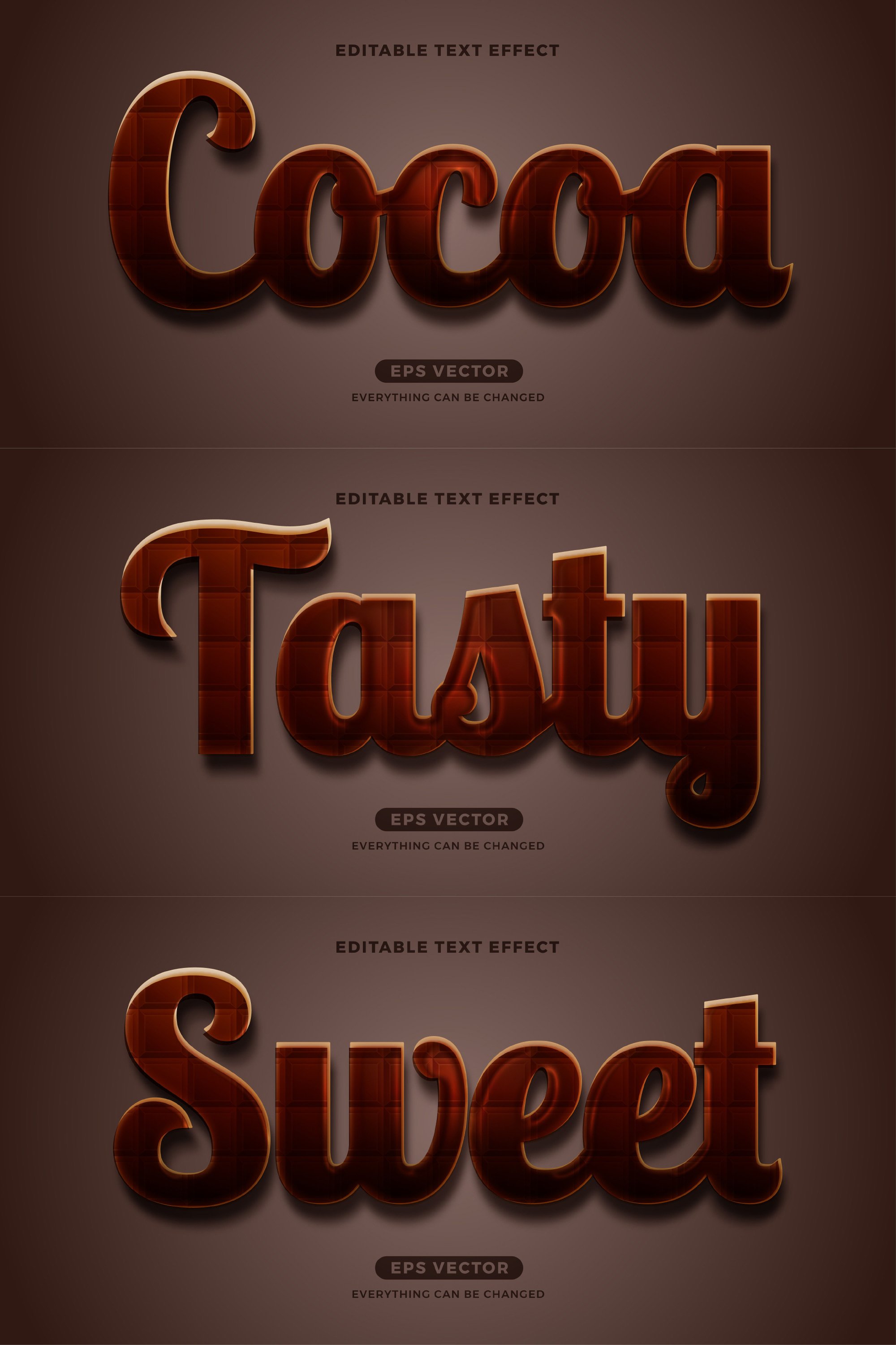 Cocoa editable text effect style vector