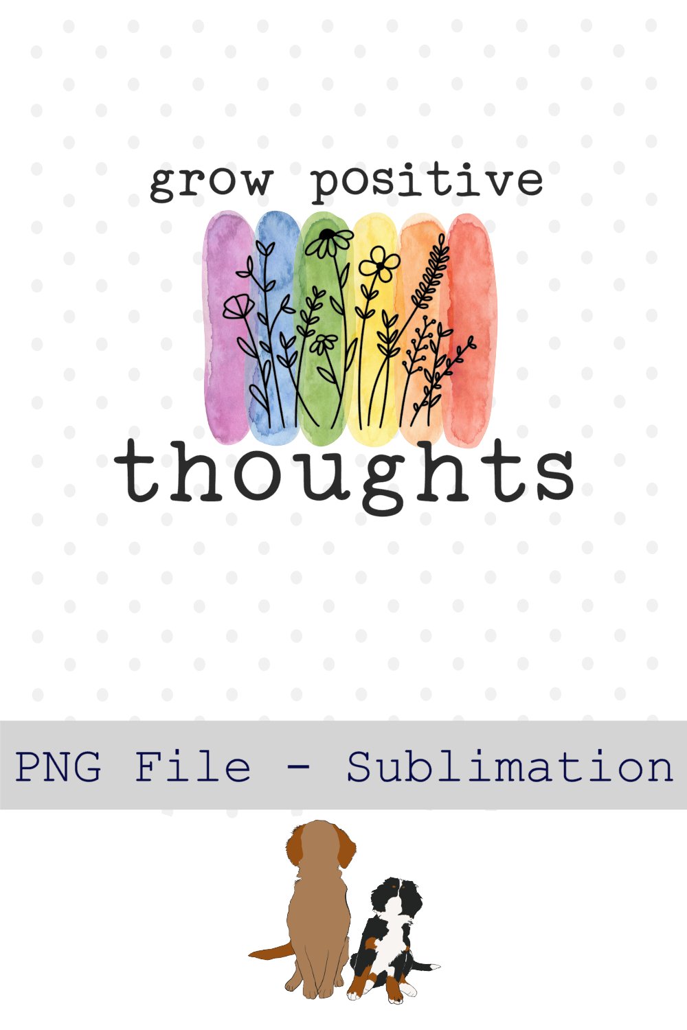 Grow Positive Thoughts PNG, Mental Health Matters Sub