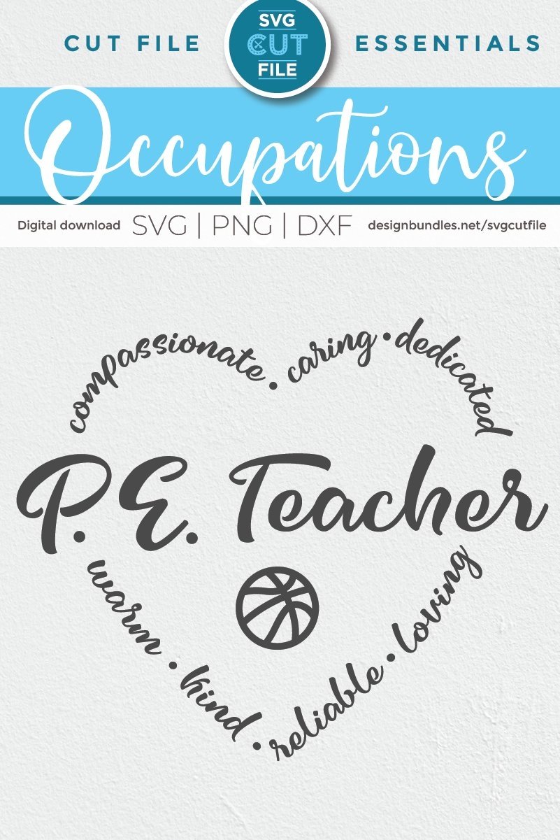 PE Teacher SVG - a coach or gym teacher (478502)