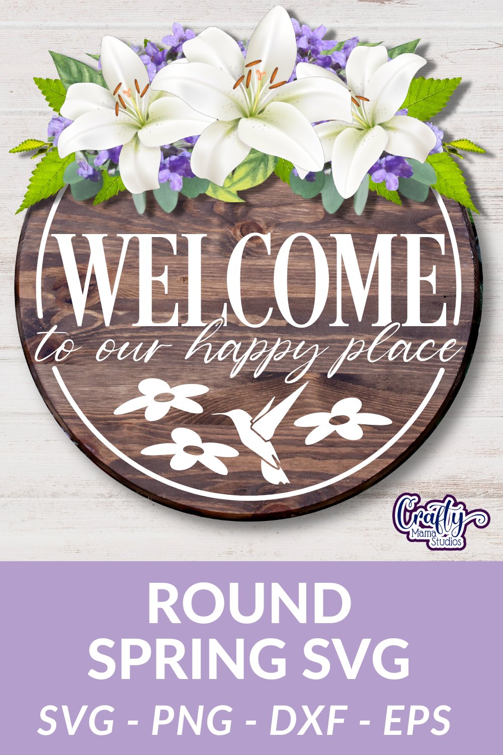Welcome To Our Happy Place | Welcome Svg | Welcome Door Sign