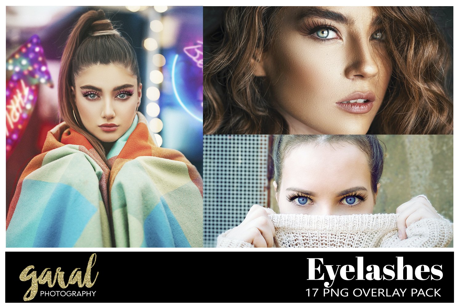 17 EYELASHES Digital Overlays