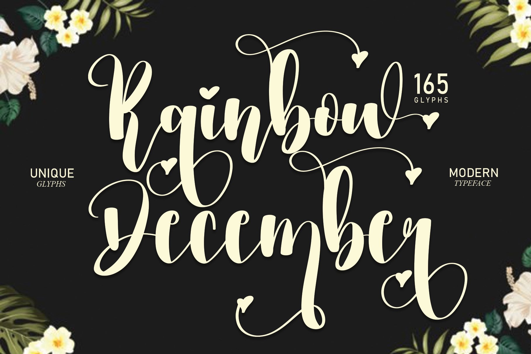 Rainbow December | Script font