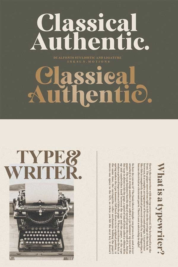 Classical Authentic Font (660375)