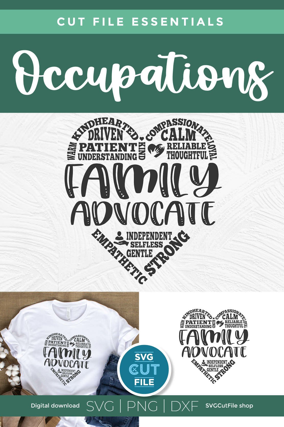 Family Advocate SVG - subway art design for crafters