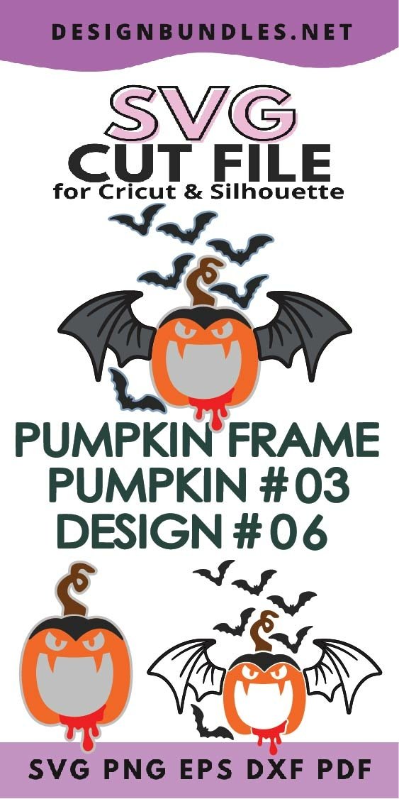 Pumpkin frames Scrapbooking SVG CUT FILE HALLOWEEN