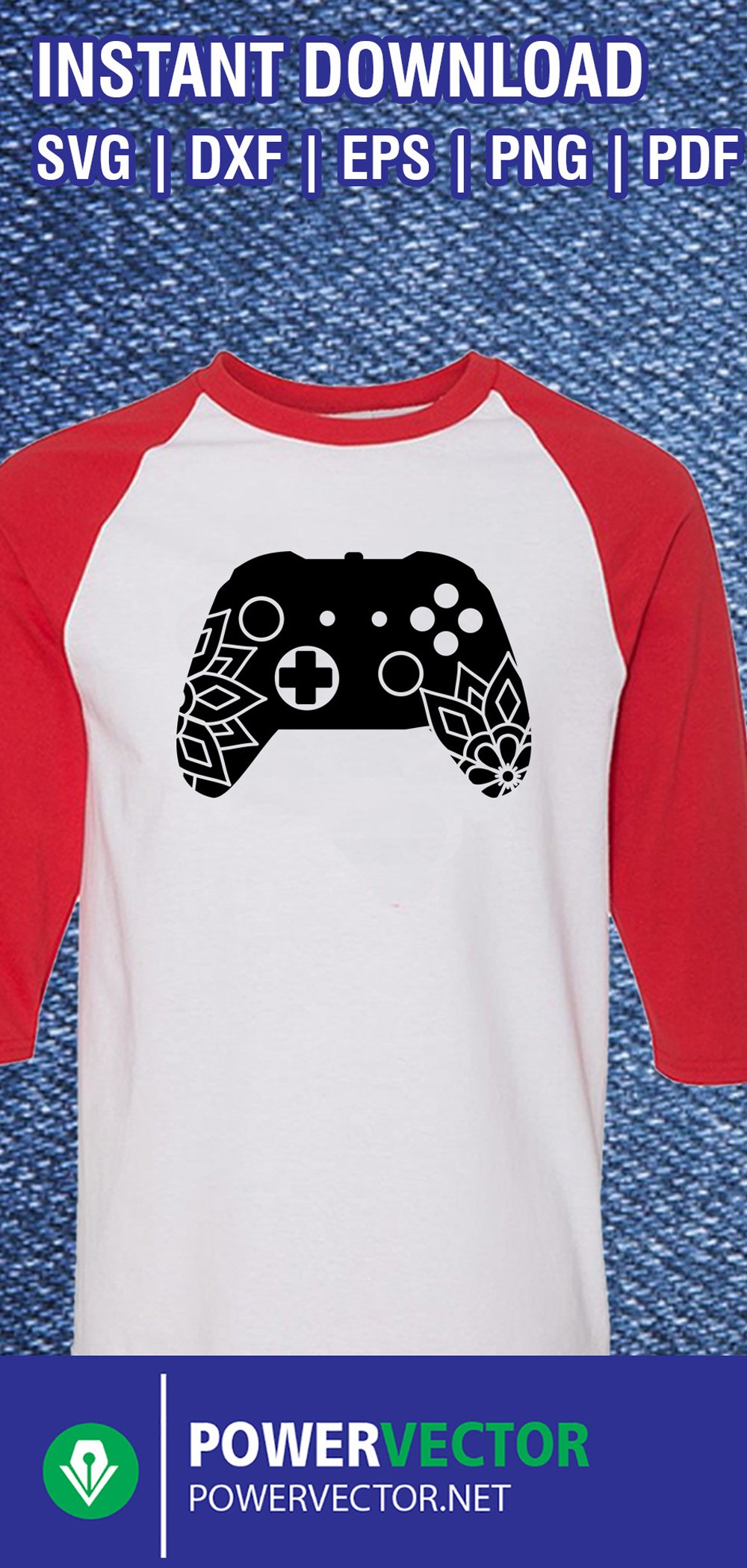 Video Game Controllers SVG - Xbox Mandala Vector
