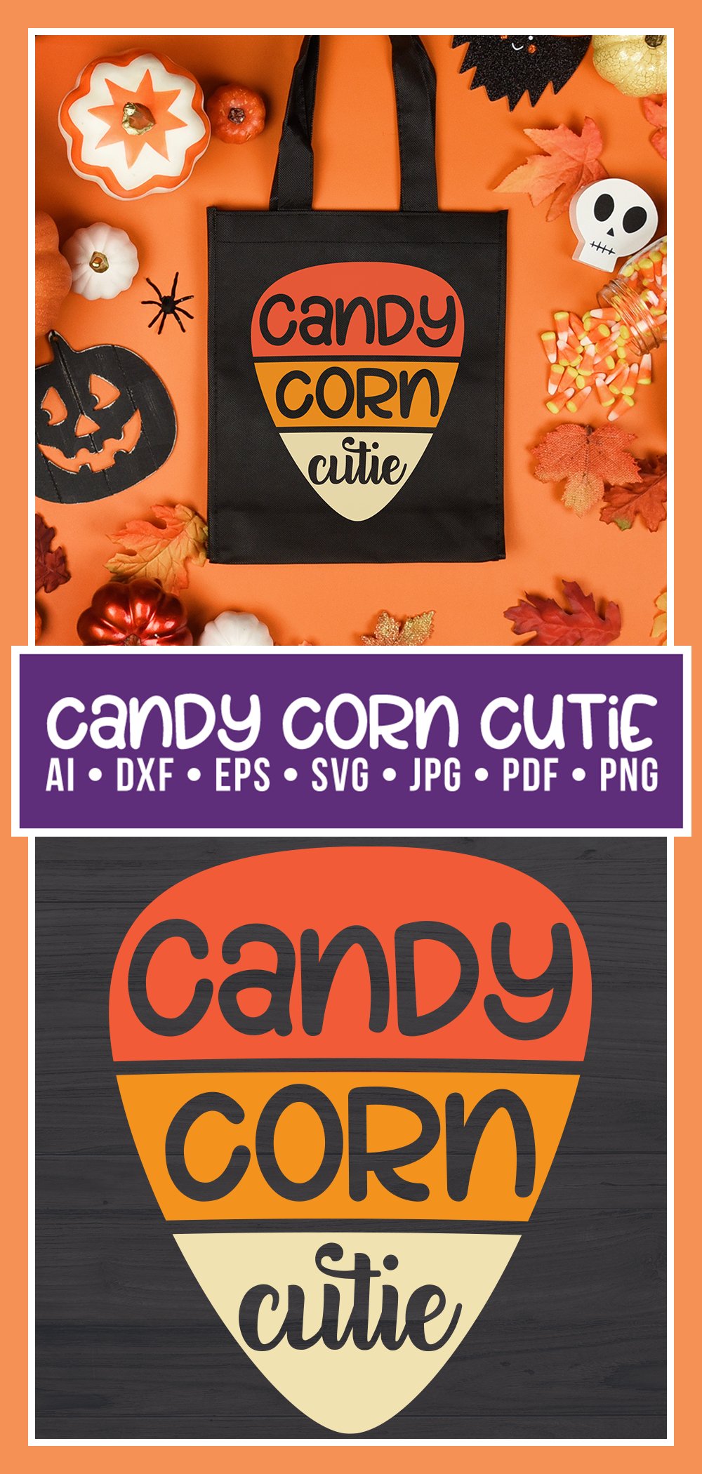 Candy Corn Cutie SVG