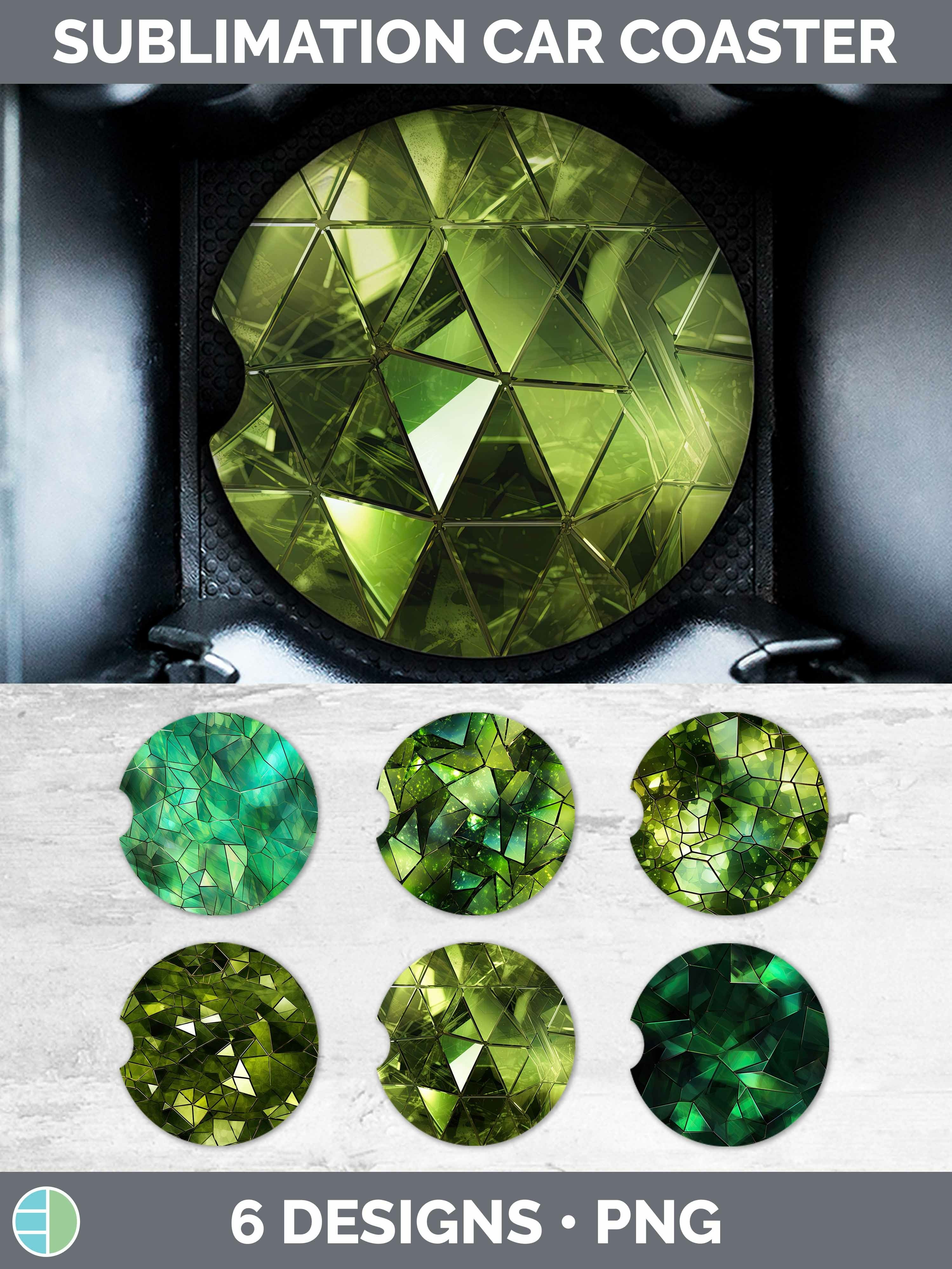 Holographic Avocado Car Coaster | Bundle Coaster Designs