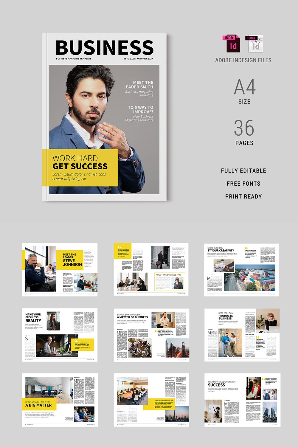 Business Magazine Template (2722075)