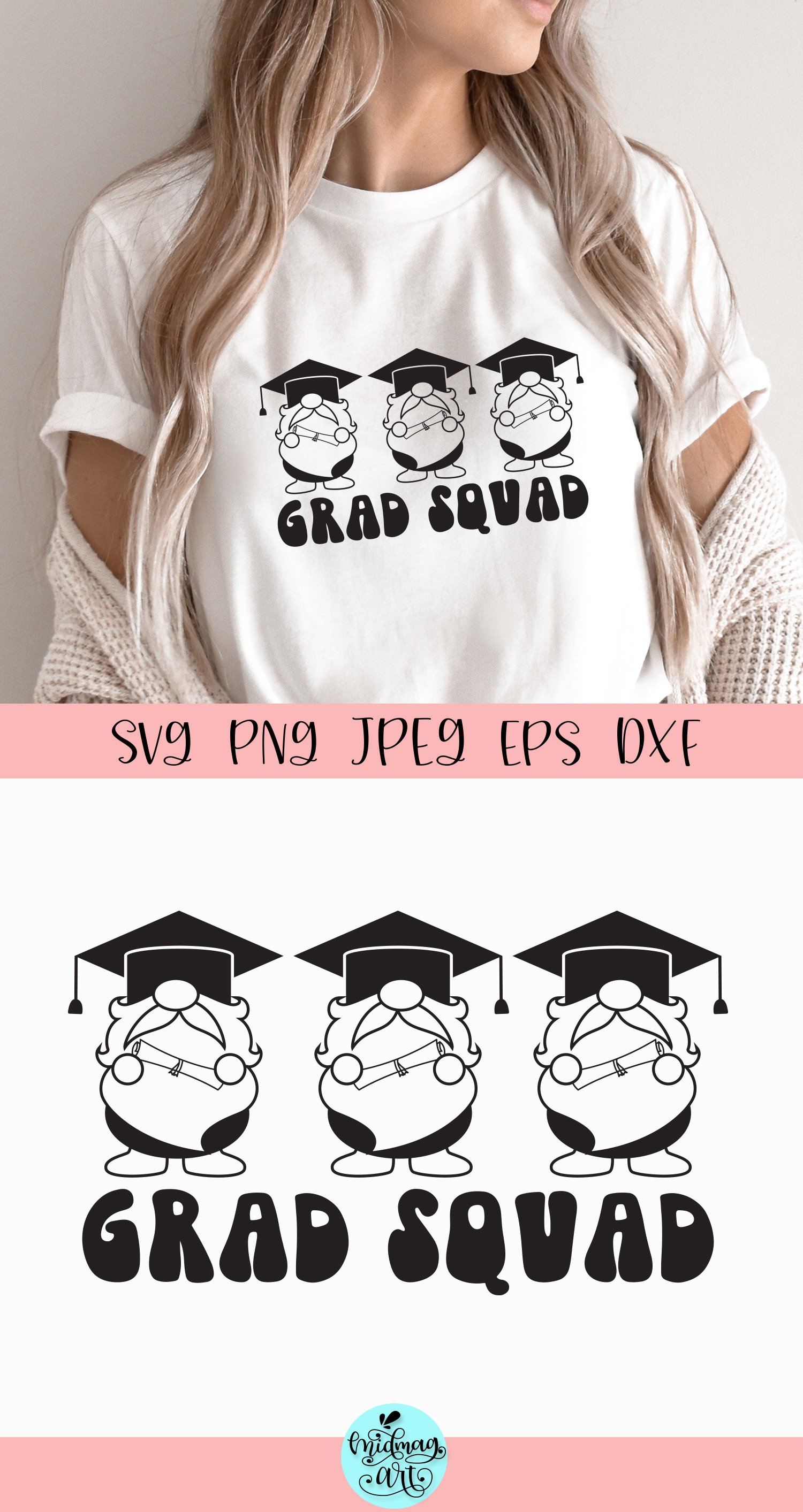 Grad squad svg, graduation groovy svg