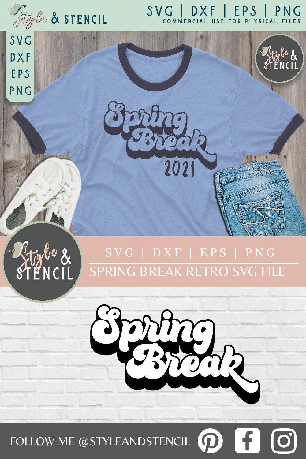 Spring Break SVG - Retro (1208791)