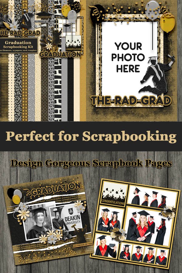 Graduation Digital Scrapbooking Kit