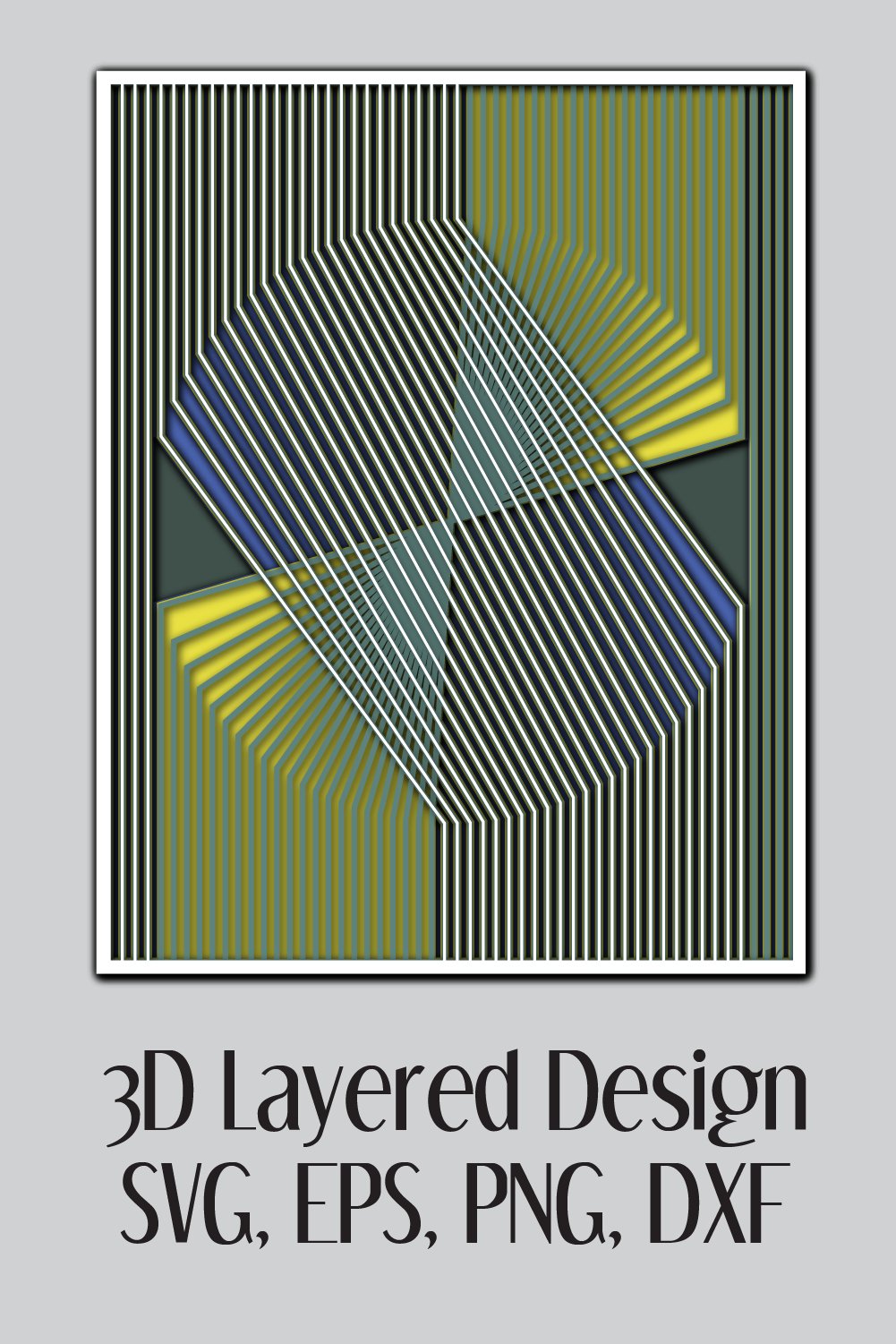 3D layered Line art Cut file (2601085)