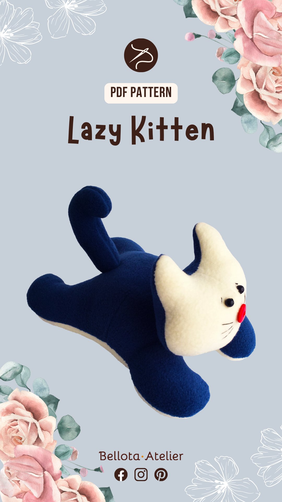 Lazy Kitten Sewing Pattern