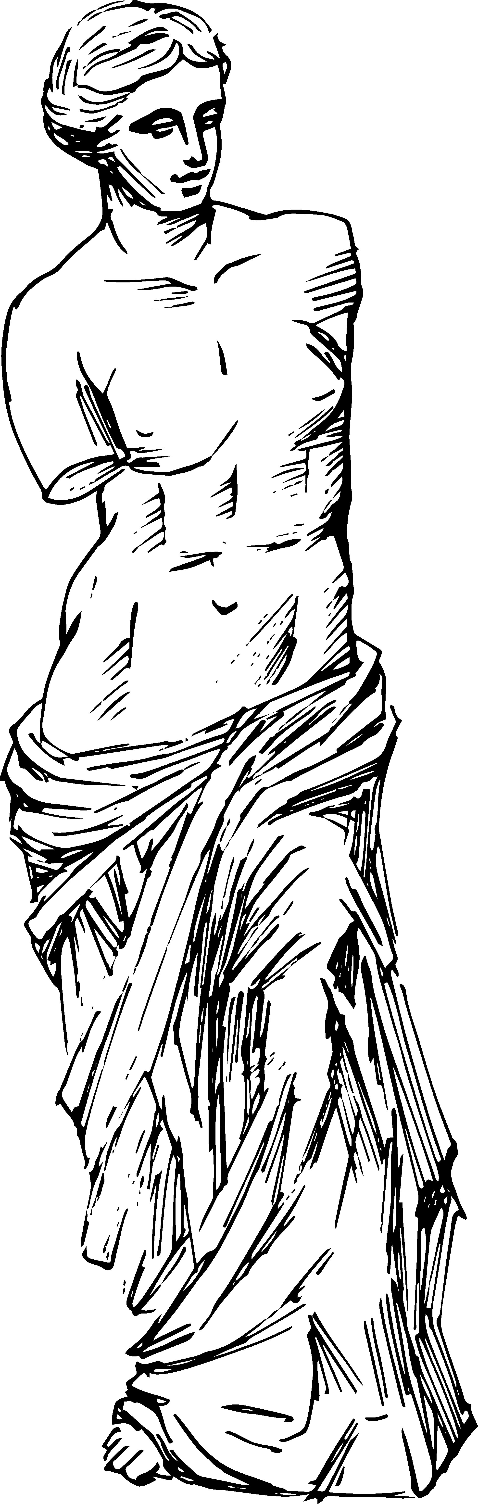 Classical sculpture clipart