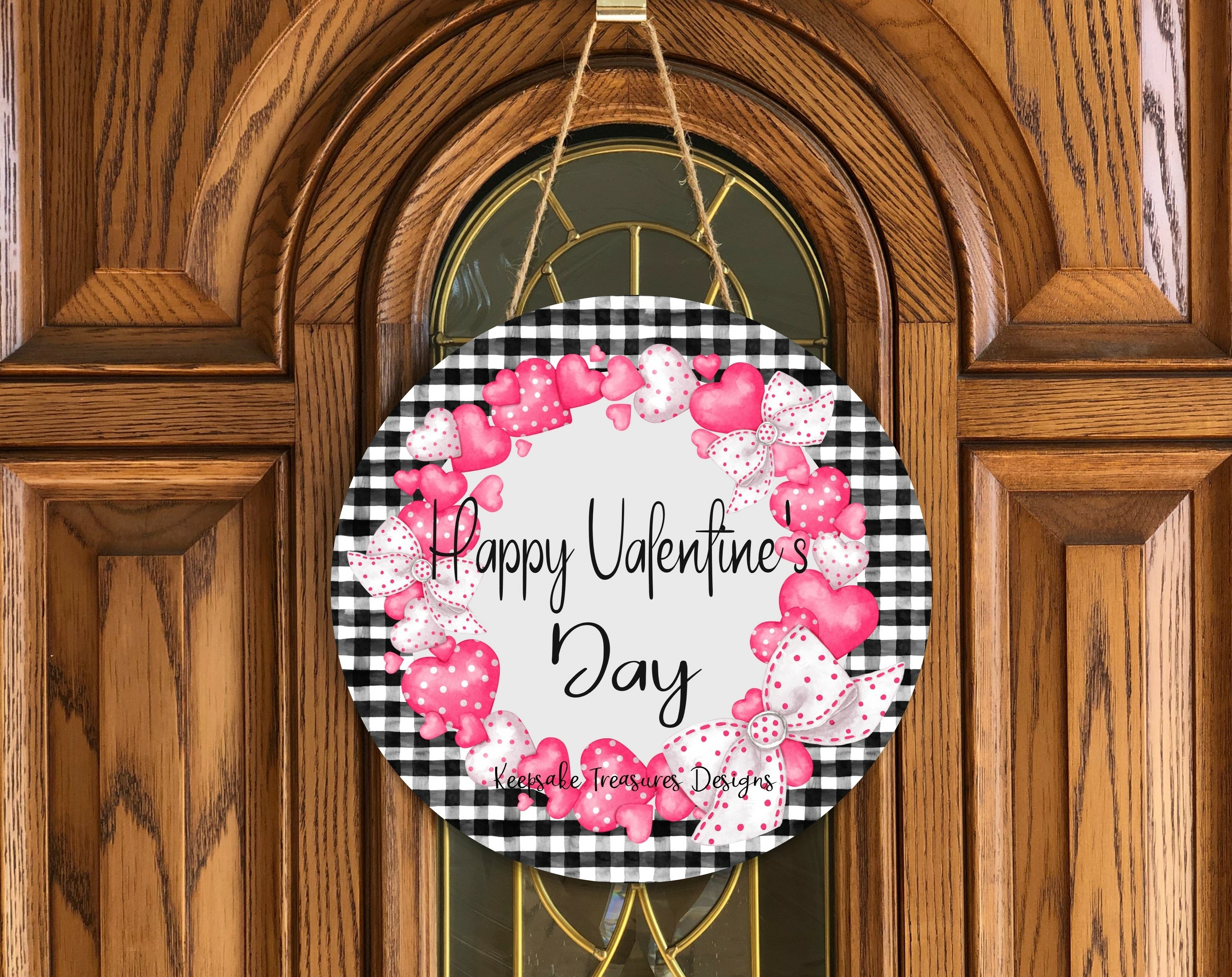 Happy Valentine's Day, Door Hanger Template