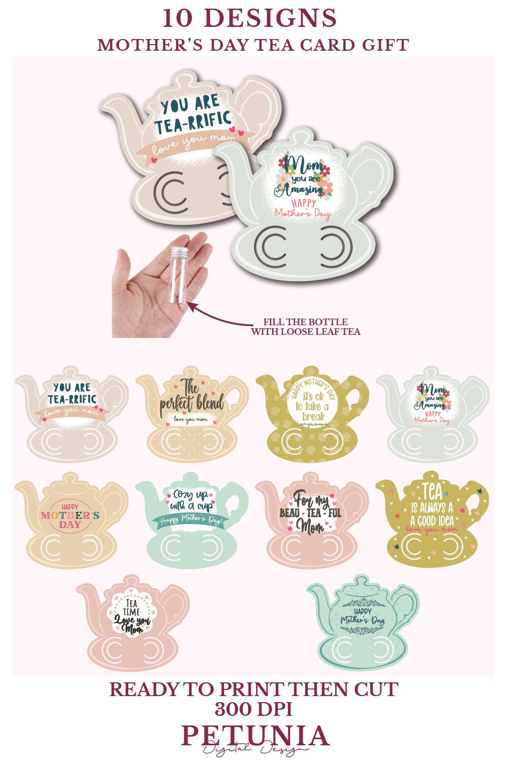 Mother's Day Tea Card Gift | Mother's Day Card