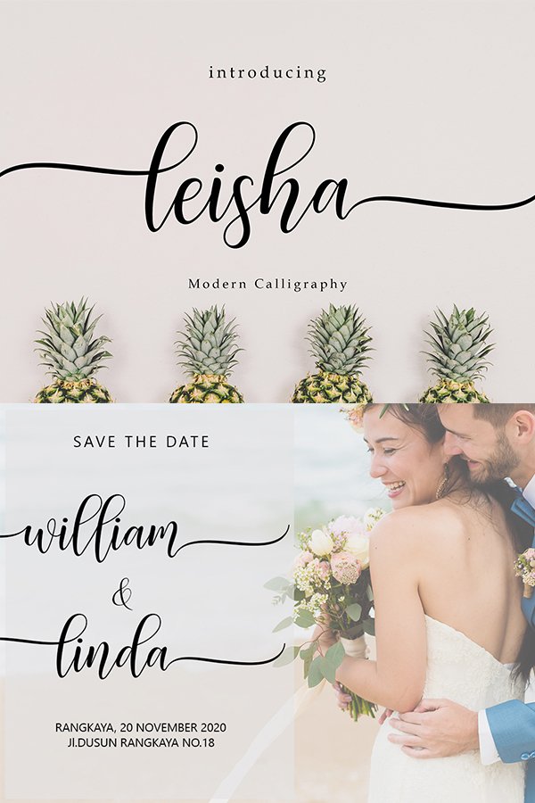 Leisha Script | WEB FONT