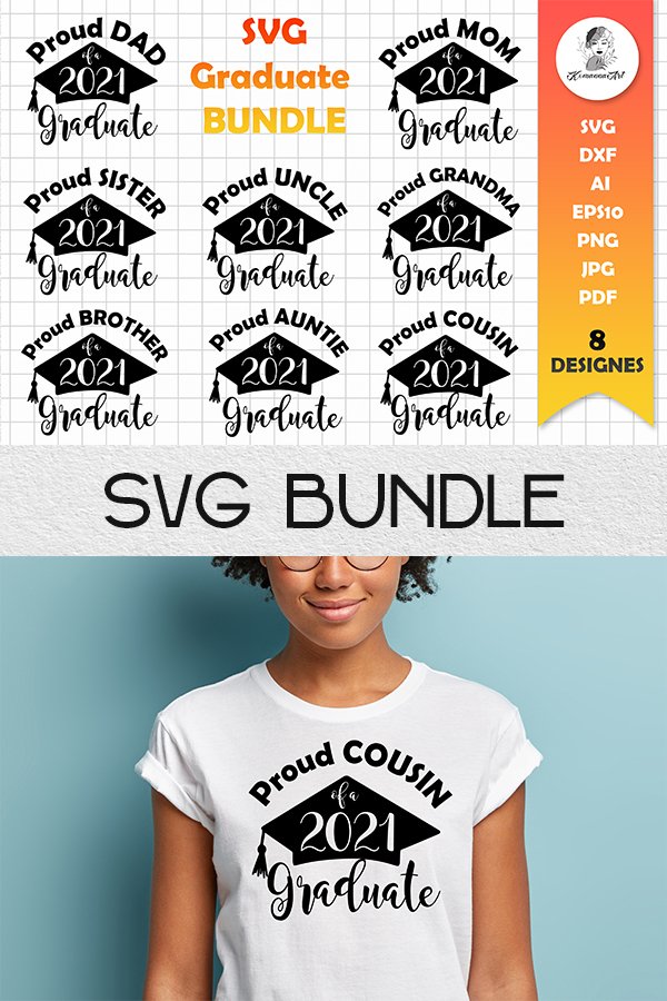 Graduated high school SVG Proud of a 2021 Graduate Bundle