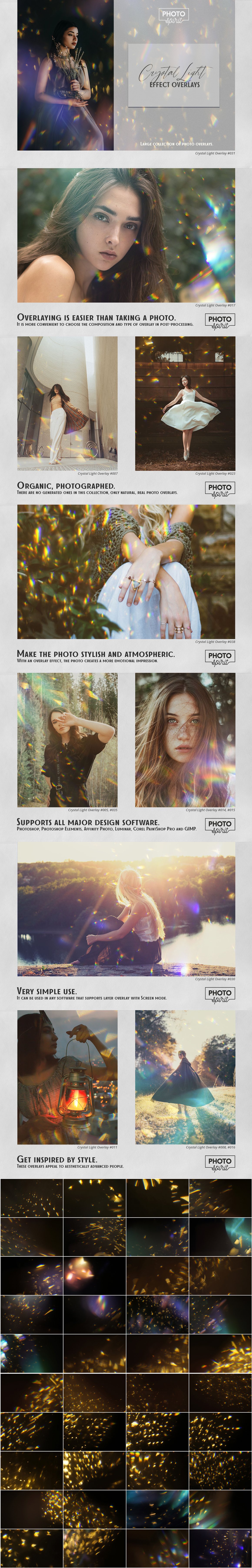 Crystal Light Effect Overlays