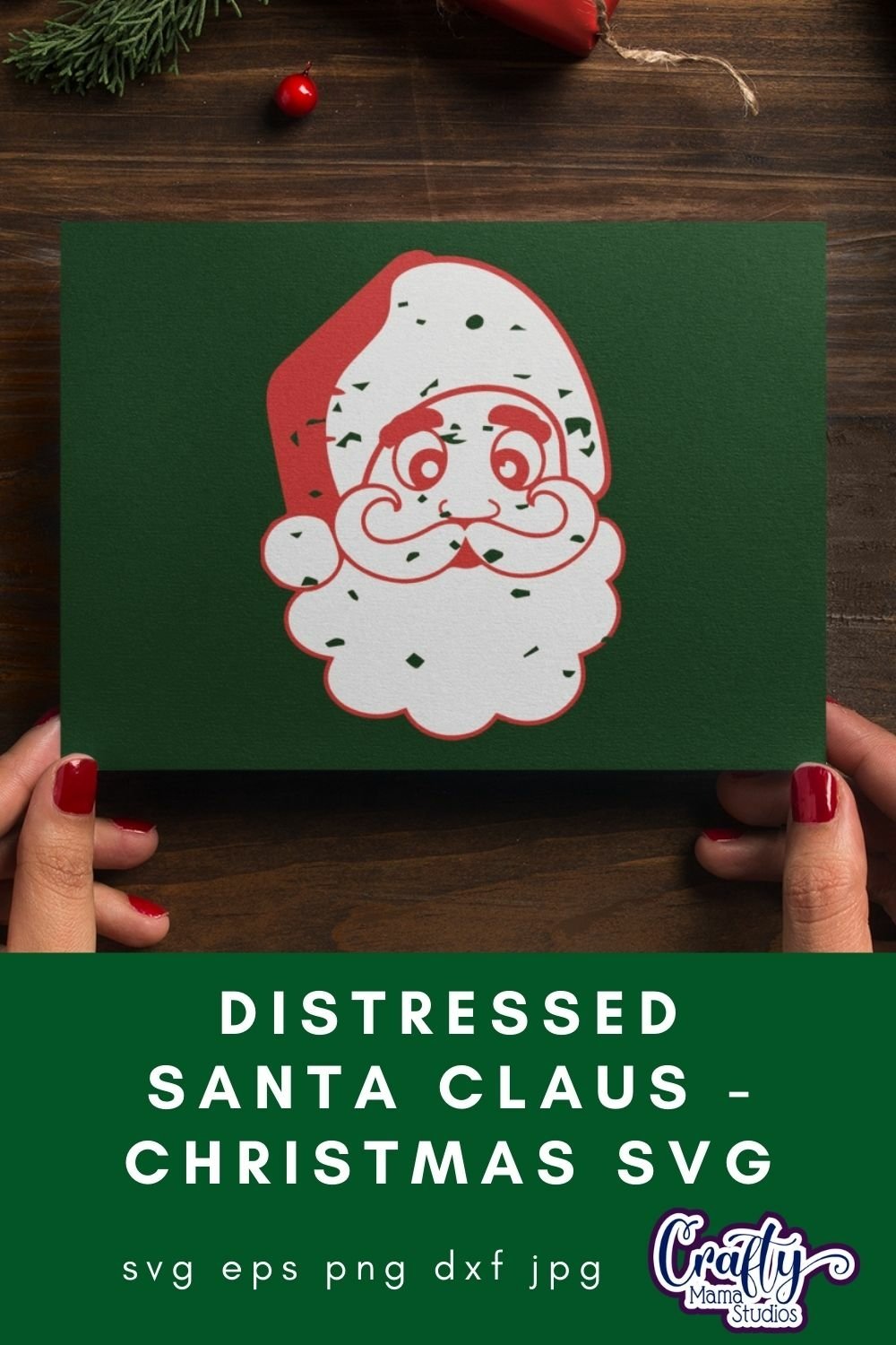 Grunge Santa Christmas Svg Design For Shirts