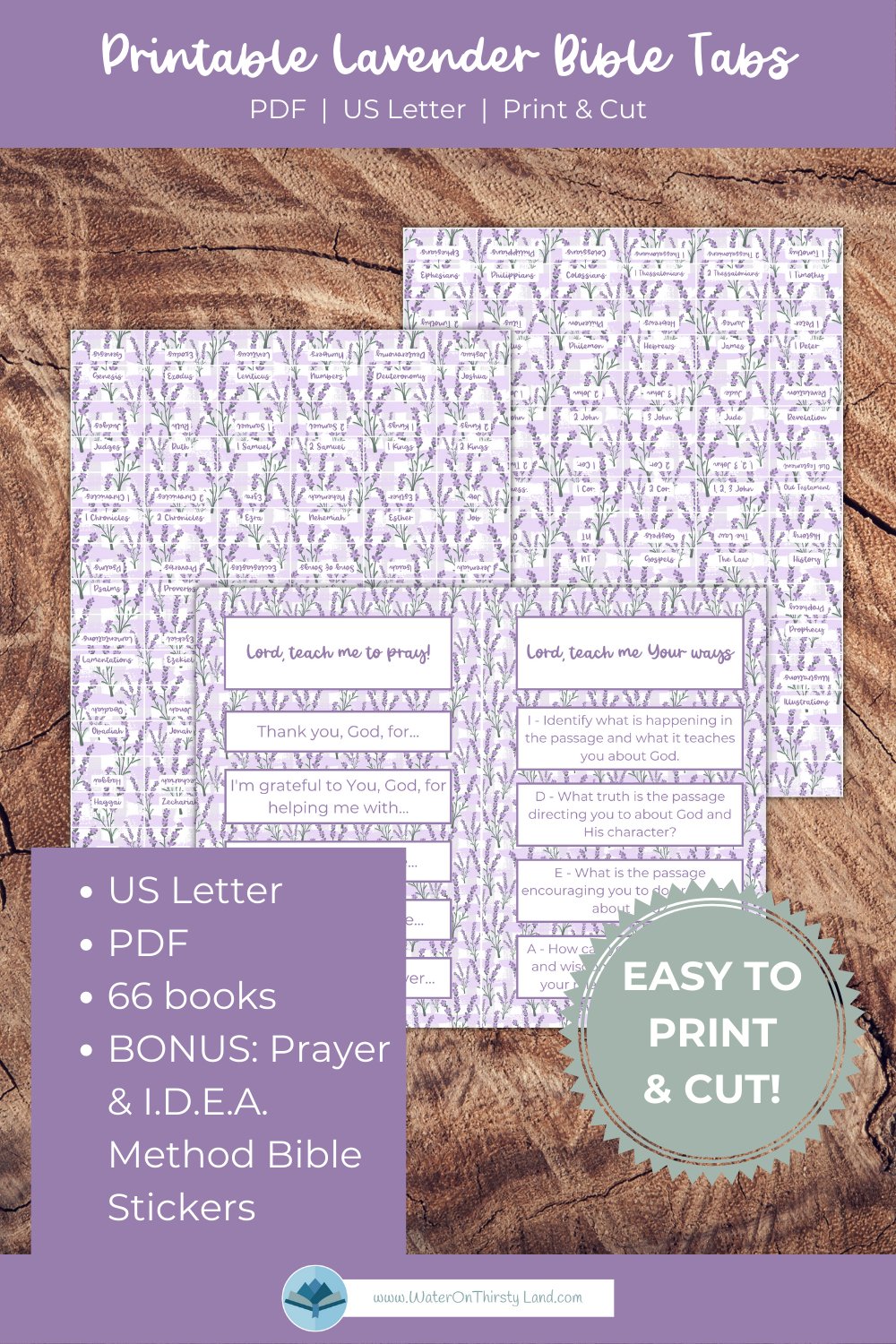 Floral Bible Tab Bundle