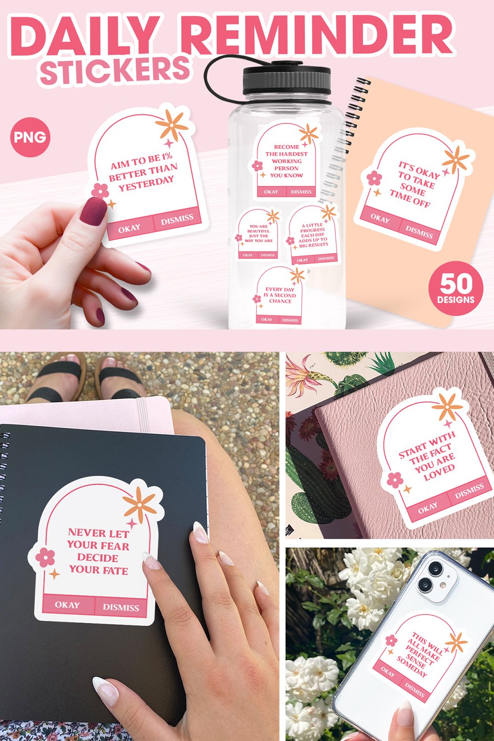 Positive sticker bundle | Journal stickers