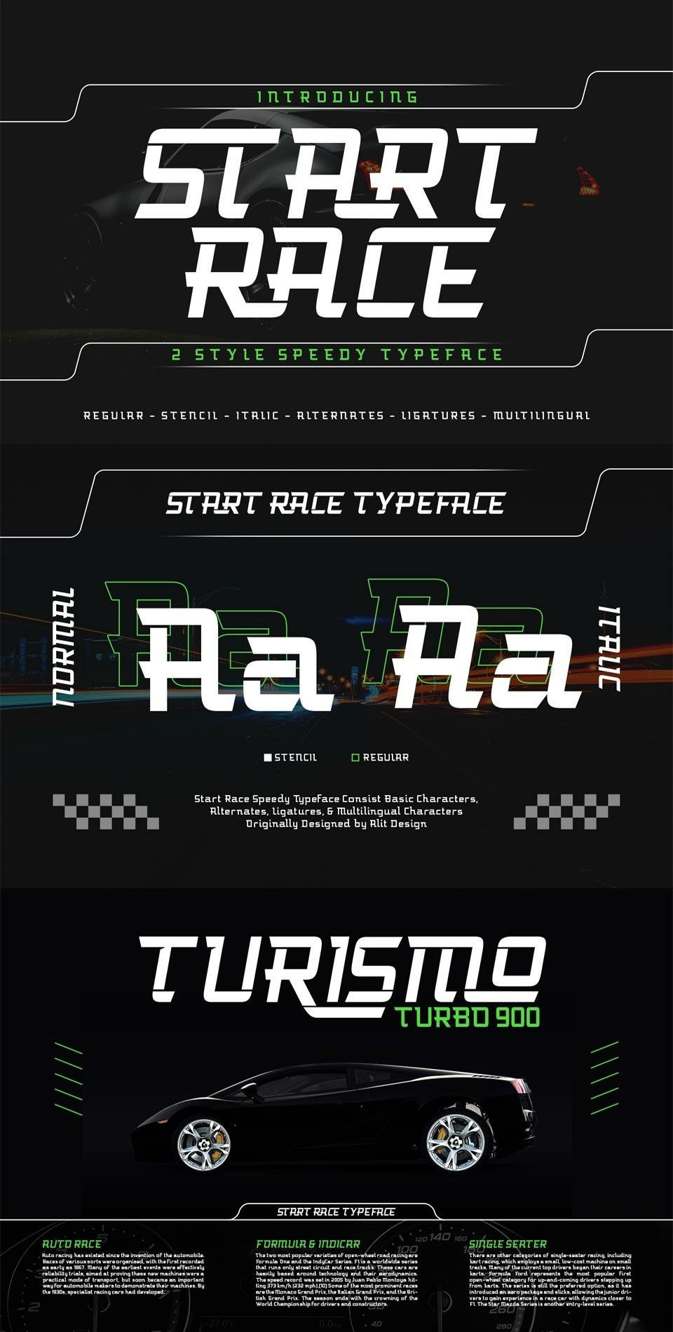 Start Race Typeface