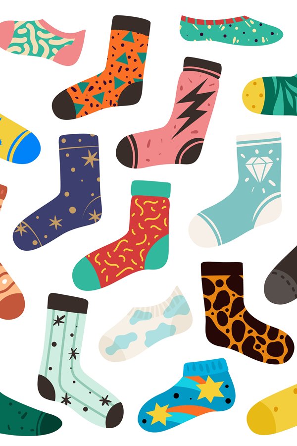 Socks. Cotton color long and short sock stylish design new s