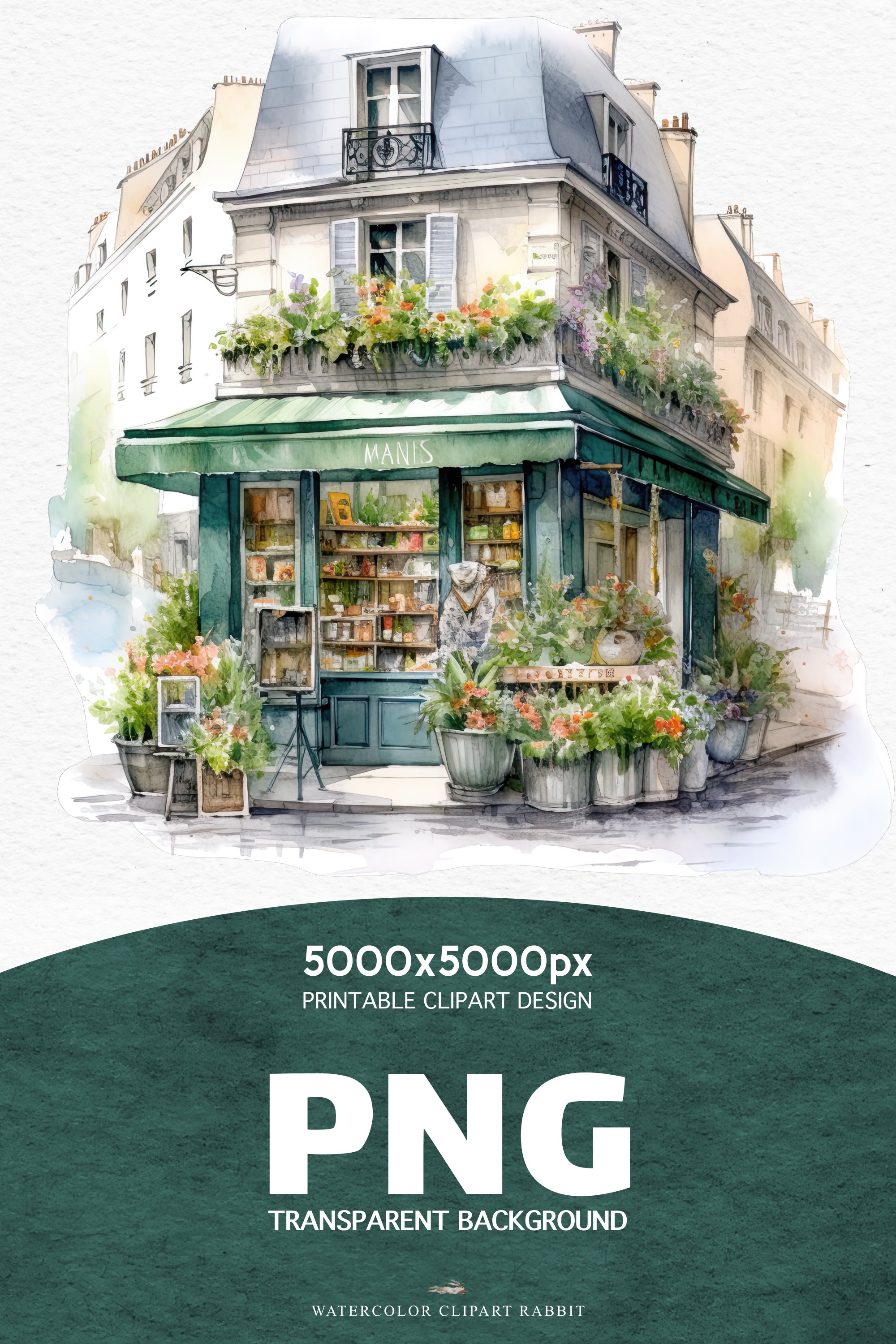 European Style Store Bakery Shop Cafe House Detailed PNG