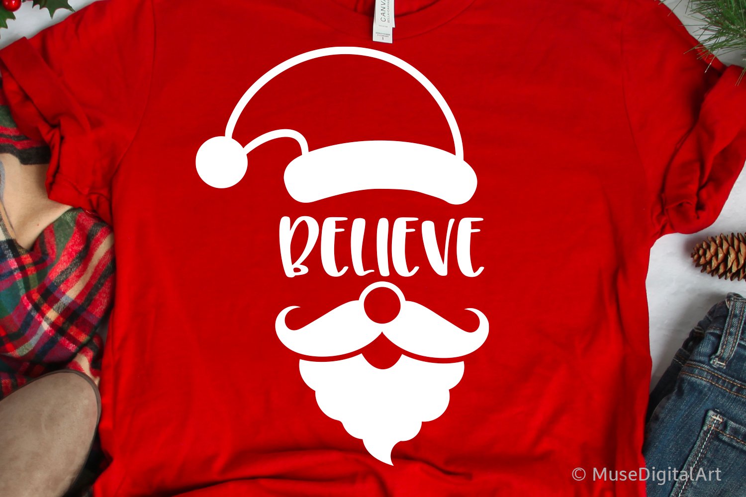 Believe Svg, Christmas Svg, Santa Svg, Santa Hat (1117017)