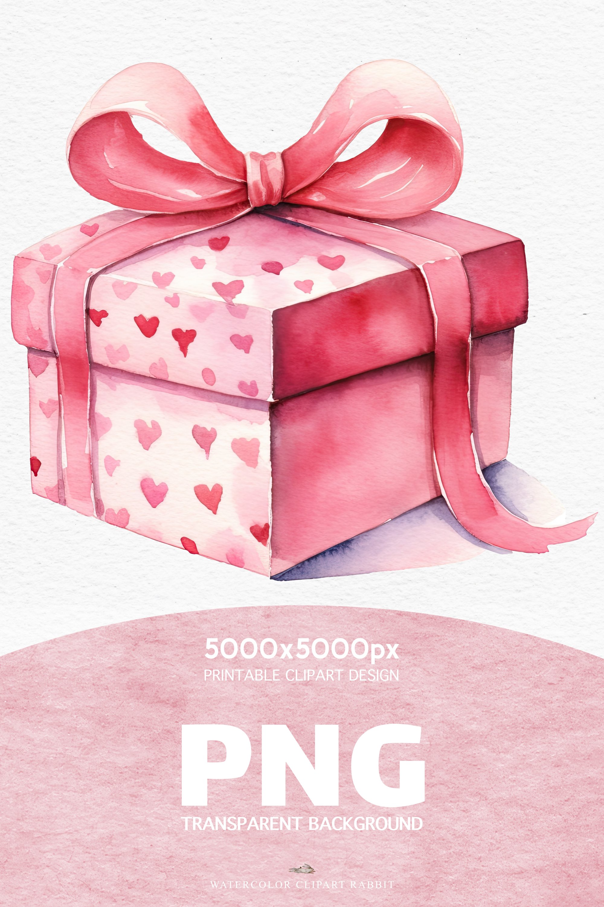 Valentine Day Present Box Clipart Gift Hearts Love Scrapbook