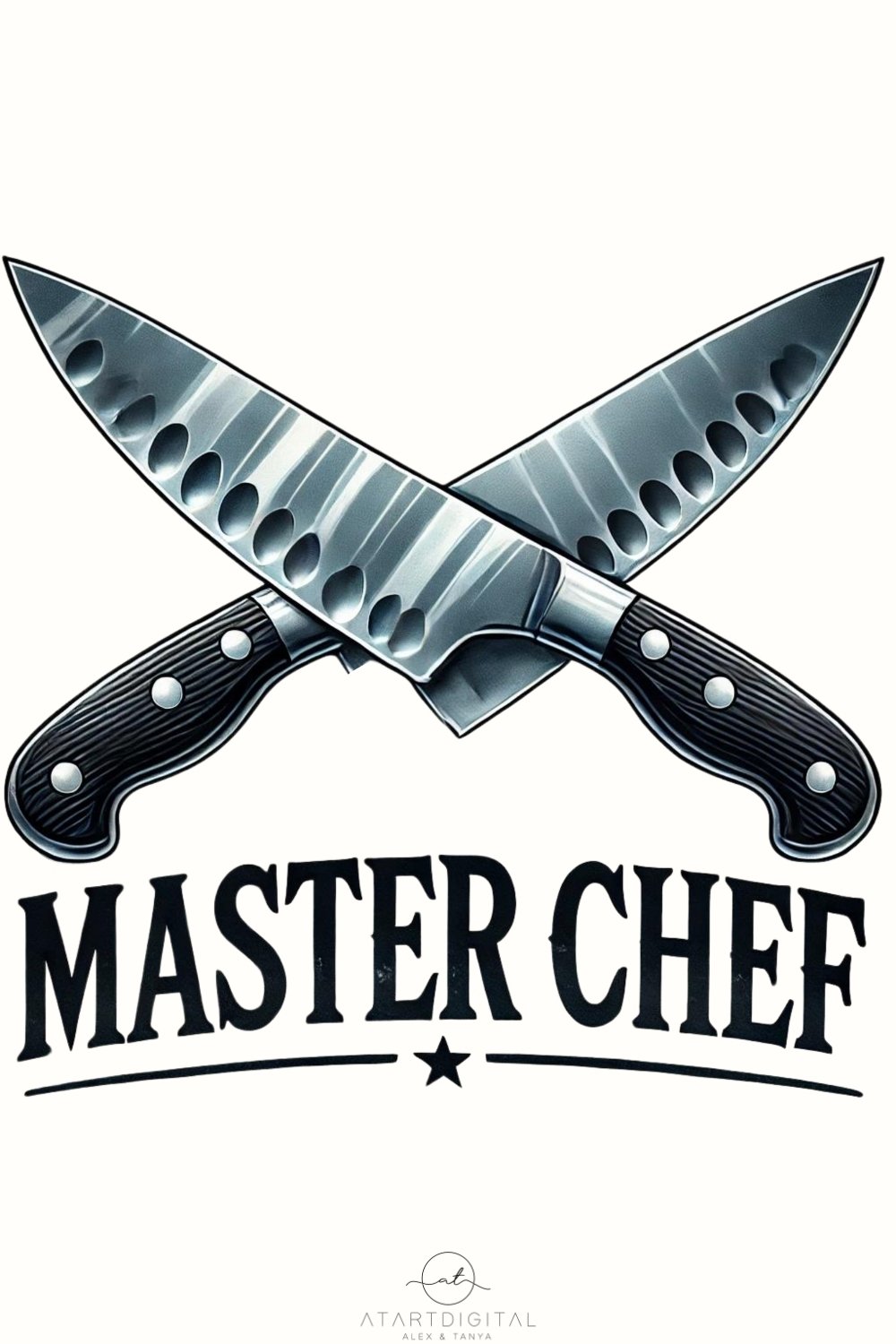 Master Chef PNG, Fun Kitchen Sticker Bundle, Chef Knife PNG