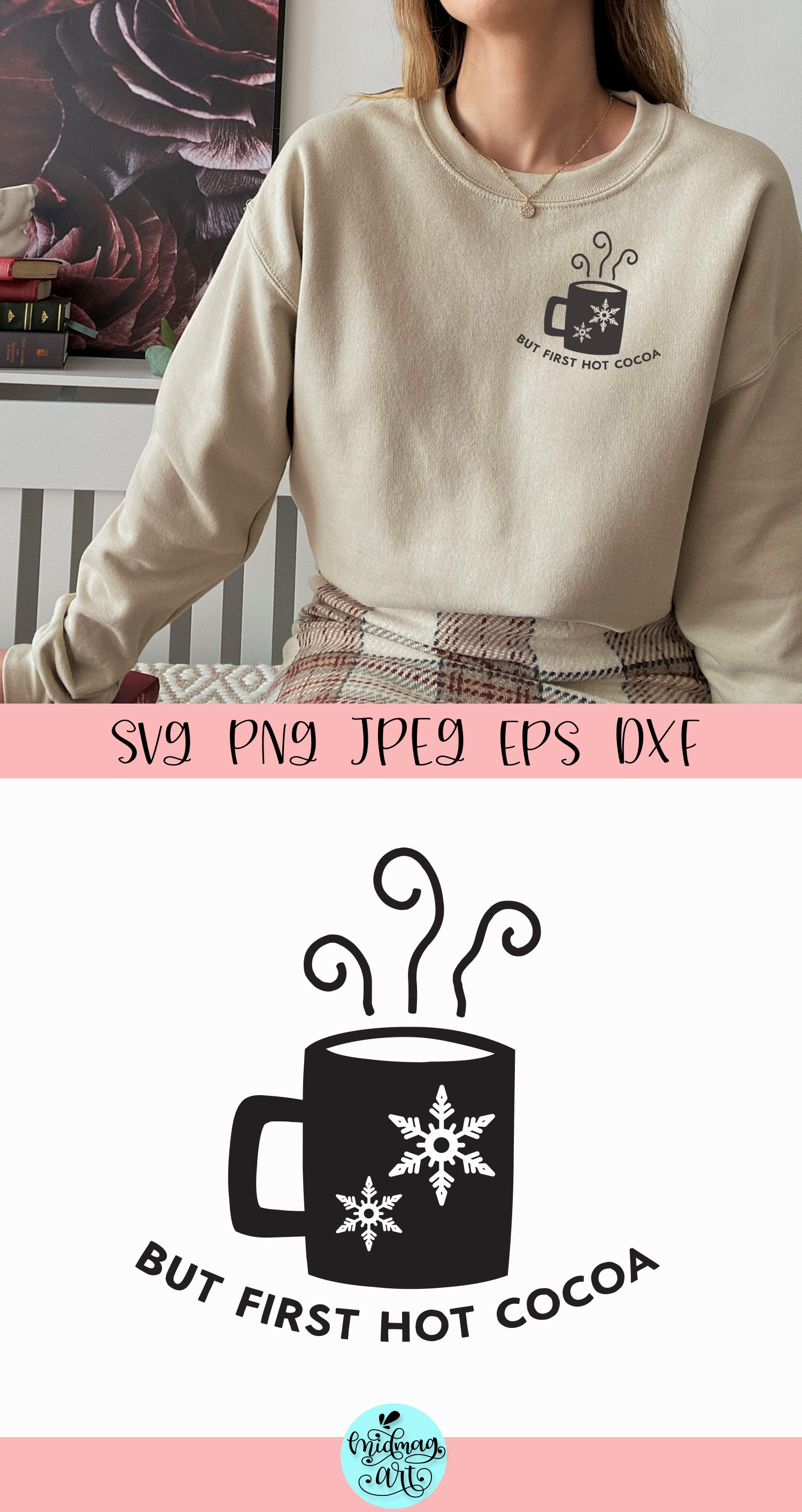 But first cocoa svg, winter svg