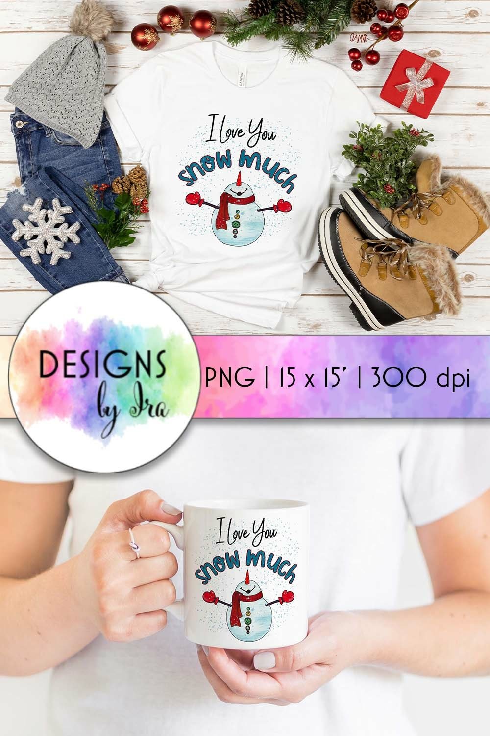 I Love You Snow Much Snowman Sublimation